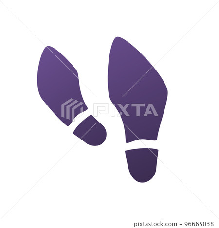 Boot marks - modern flat design single isolated... - Stock Illustration ...