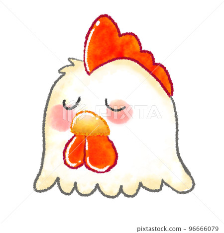 chicken with closed eyes - Stock Illustration [96666079] - PIXTA