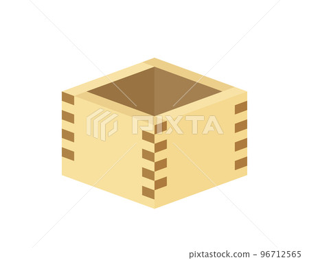 Illustration of a simple masu - Stock Illustration [96712565] - PIXTA