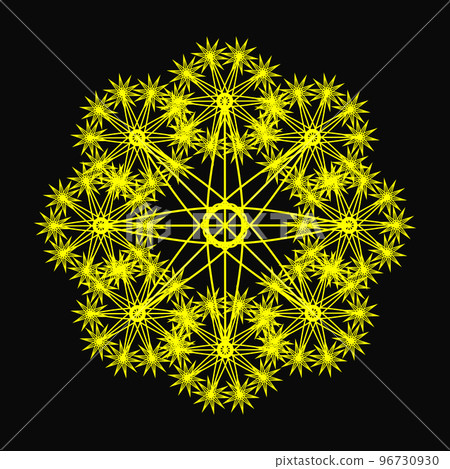 geometric pattern fractal sacred geometry... - Stock Illustration ...