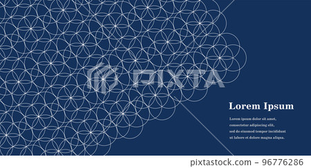 geometric abstract white navy circles background - Stock Illustration ...
