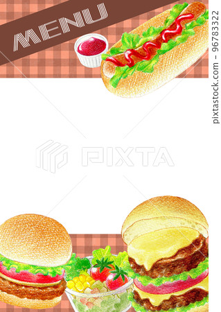 Hamburger and side menu frame material - Stock Illustration [96783322 ...