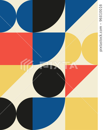 Dynamic pattern. Basic geometric shapes and... - Stock Illustration ...