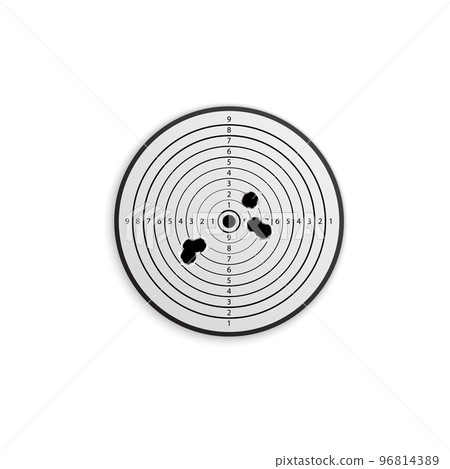 Round Target Holes Composition - Stock Illustration [96814389] - PIXTA