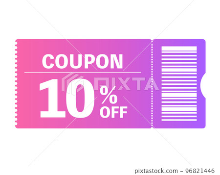 Simple coupon illustration 3 - Stock Illustration [96821446] - PIXTA