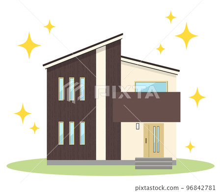 Illustration of a shiny house with new... - Stock Illustration ...