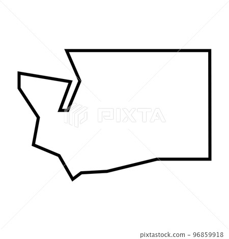 Washington state of United States of America,... - Stock Illustration ...