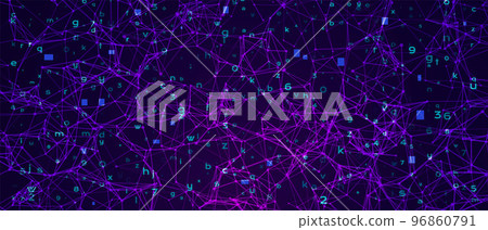 Science technology vector background. Data... - Stock Illustration ...