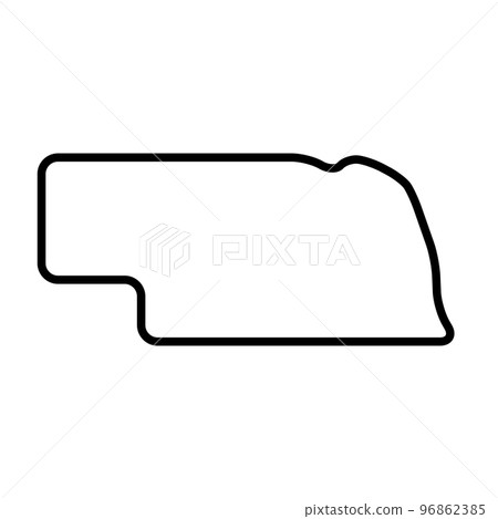 Nebraska state of United States of America,... - Stock Illustration ...