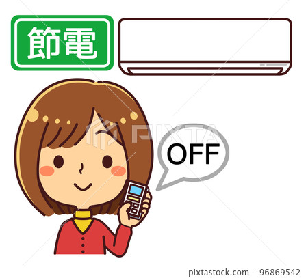 Ladt Getting Air Conditioner Clip Art