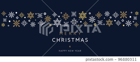 Christmas holiday banner ad template (blue)... - Stock Illustration ...
