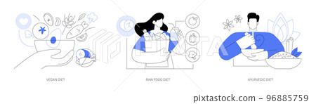 Nutrition plan abstract concept vector...-插圖素材 [96885759] - PIXTA圖庫