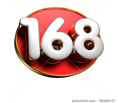 168 gold rim 3D. - Stock Illustration [96886515] - PIXTA