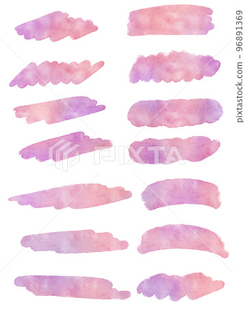 Pink yellow watercolor title background... - Stock Illustration ...