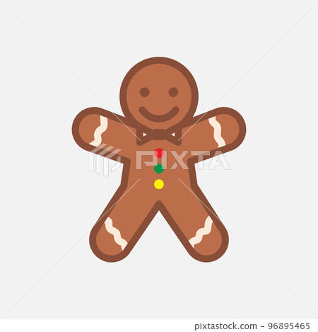 Gingerbread man cookie icon - Stock Illustration [96895465] - PIXTA