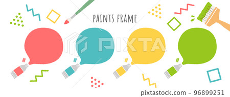 frame of paint illustration - Stock Illustration [96899251] - PIXTA