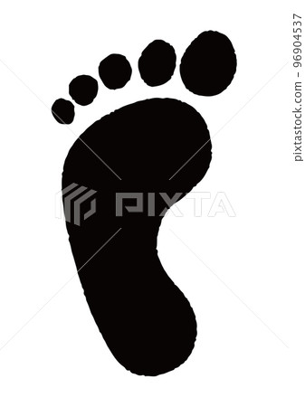 left foot print - Stock Illustration [96904537] - PIXTA