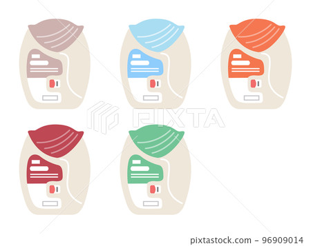 Ellipta preparation illustration set (asthma,... - Stock Illustration ...