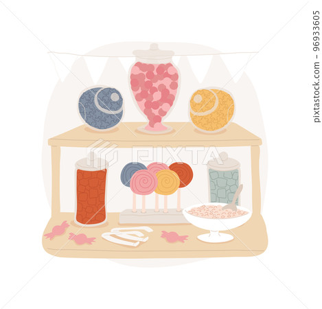 Candy station isolated cartoon vector... - Stock Illustration [96933605 ...