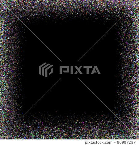 colorful star glitter frame, glitter glitter... - Stock Illustration ...