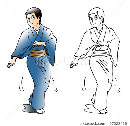 Kabuki, onnagata knowledge B - Stock Illustration [97022416] - PIXTA