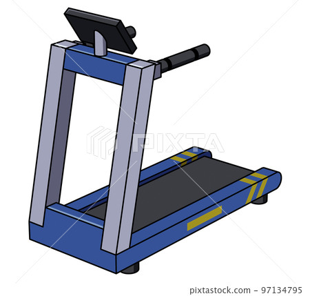running machine diagonal illustration - Stock Illustration [97134795 ...