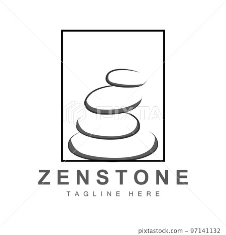 Balance Stone Logo Design, Vector Therapy... - Stock Illustration ...