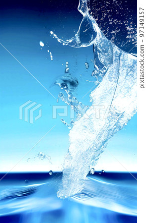 water/splash material - Stock Illustration [97149157] - PIXTA