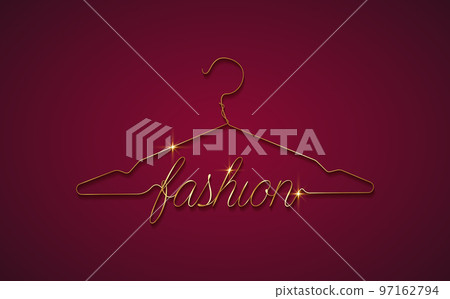 Creative fashion logo design. Gold vector sign... - Stock Illustration ...