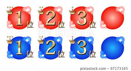 Ranking 1st, 2nd, 3rd glitter design gradation... - Stock Illustration ...