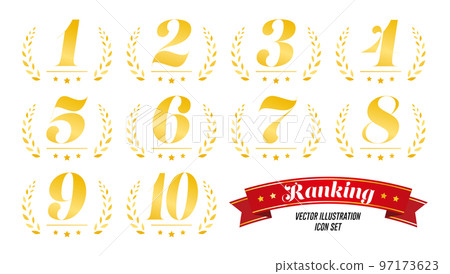 Ranking logo icon set vector illustration - Stock Illustration ...