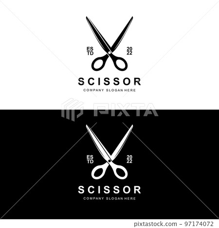 Scissors Logo Design, Vector Illustration...-插圖素材 [97174072] - PIXTA圖庫