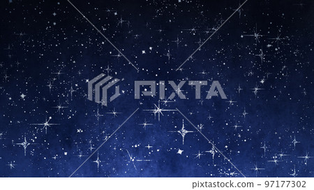 Hand painted watercolor starry sky, glitter... - Stock Illustration ...