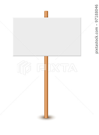Picket sign, demonstration banners, public...-插圖素材 [97188046] - PIXTA圖庫