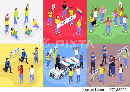 Public Protest Design Concept - Stock Illustration [97188832] - PIXTA