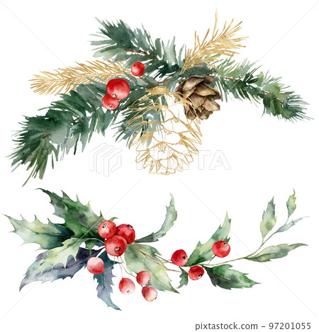 Christmas Pinecone Clipart