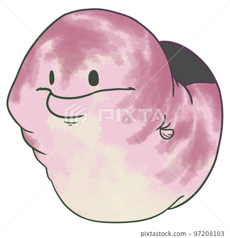 Utsubo (pink) that sticks out of the hole - Stock Illustration ...