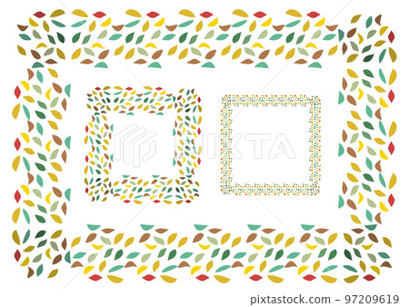 bright leaf frame - Stock Illustration [97209619] - PIXTA