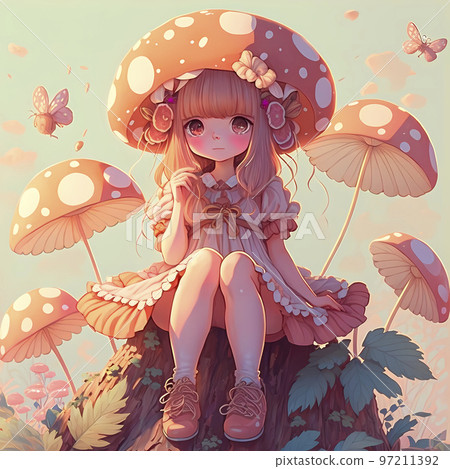 Mushroom Princess of the Mushroom Country... - Stock Illustration ...