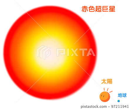 red supergiant star - Stock Illustration [97211941] - PIXTA