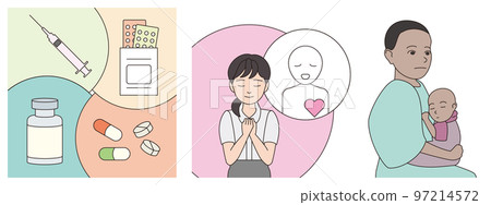 SDGs 3. Good health and welfare for all... - Stock Illustration ...