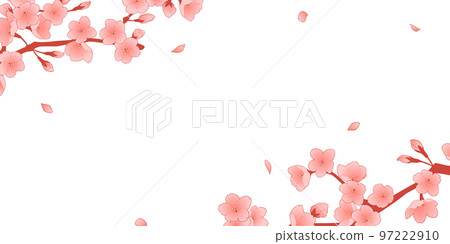 Frame material_Sakura - Stock Illustration [97222910] - PIXTA