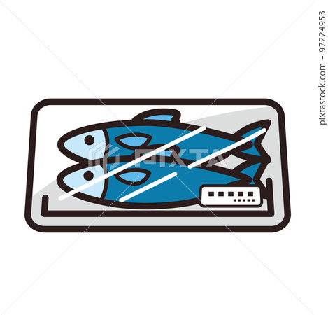 Illustration of a fish in a pack - Stock Illustration [97224953] - PIXTA