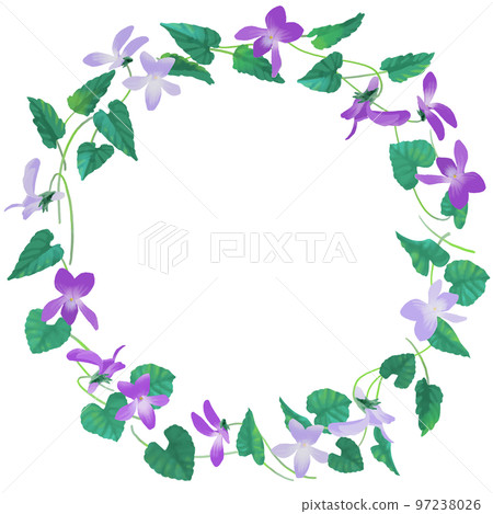 Violet Flower Border Clip Art