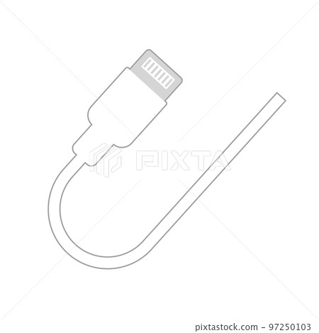 Smartphone charging cable icon. vector. - Stock Illustration [97250103 ...