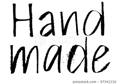 Hand made rough lettering phrase. Black... - Stock Illustration ...