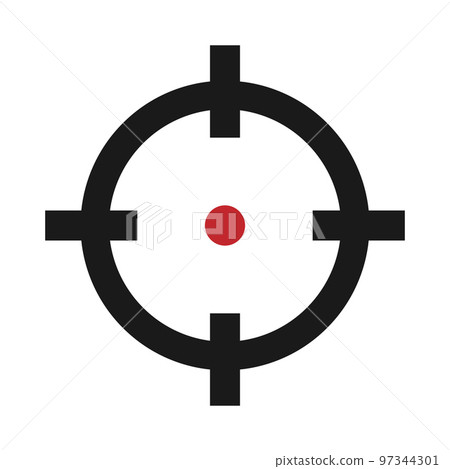 Target destination red icon. - Stock Illustration [97344301] - PIXTA