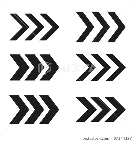 Arrow chevron symbol. - Stock Illustration [97344327] - PIXTA