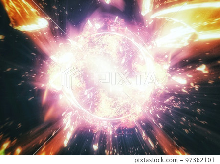 3d illustration of burning flames exploding in... - Stock Illustration ...
