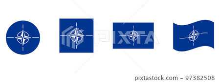 NATO flag different shapes set. - Stock Illustration [97382508] - PIXTA